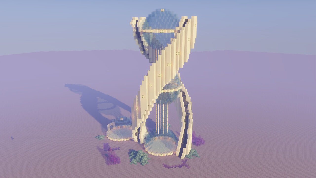 Minecraft Futuristic Base - Futuristic Build Challenge Minecraft Map