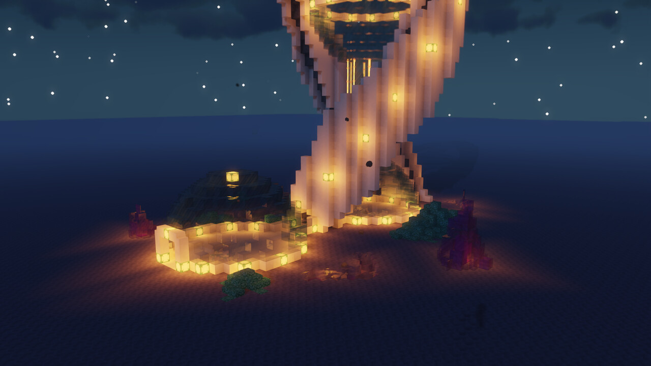 Minecraft Futuristic Base - Futuristic Build Challenge Minecraft Map