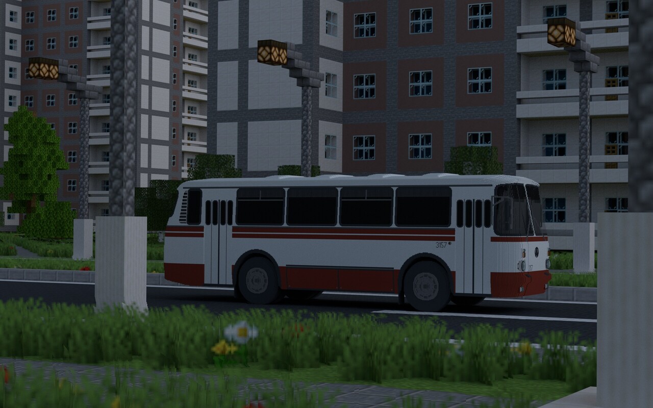 LAZ-695N and some remake of Ikaruses (260 and 280) Minecraft Map