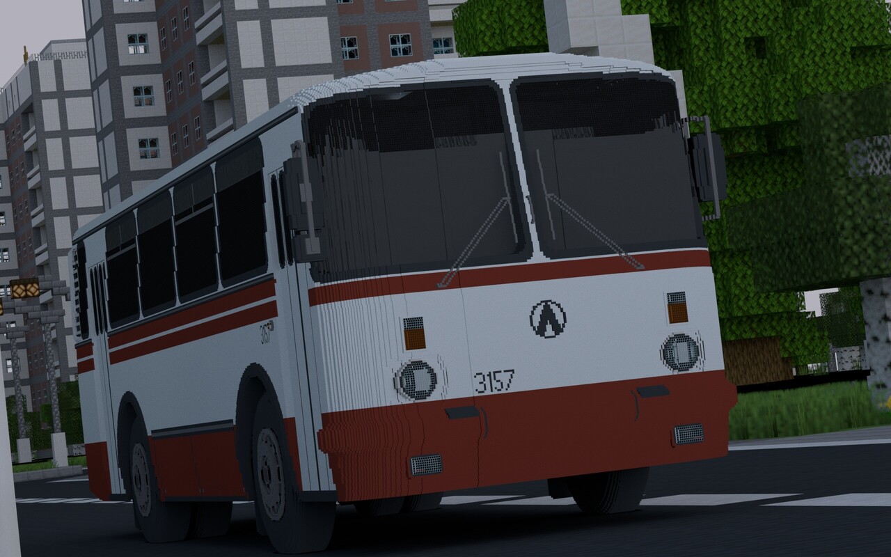 LAZ-695N and some remake of Ikaruses (260 and 280) Minecraft Map