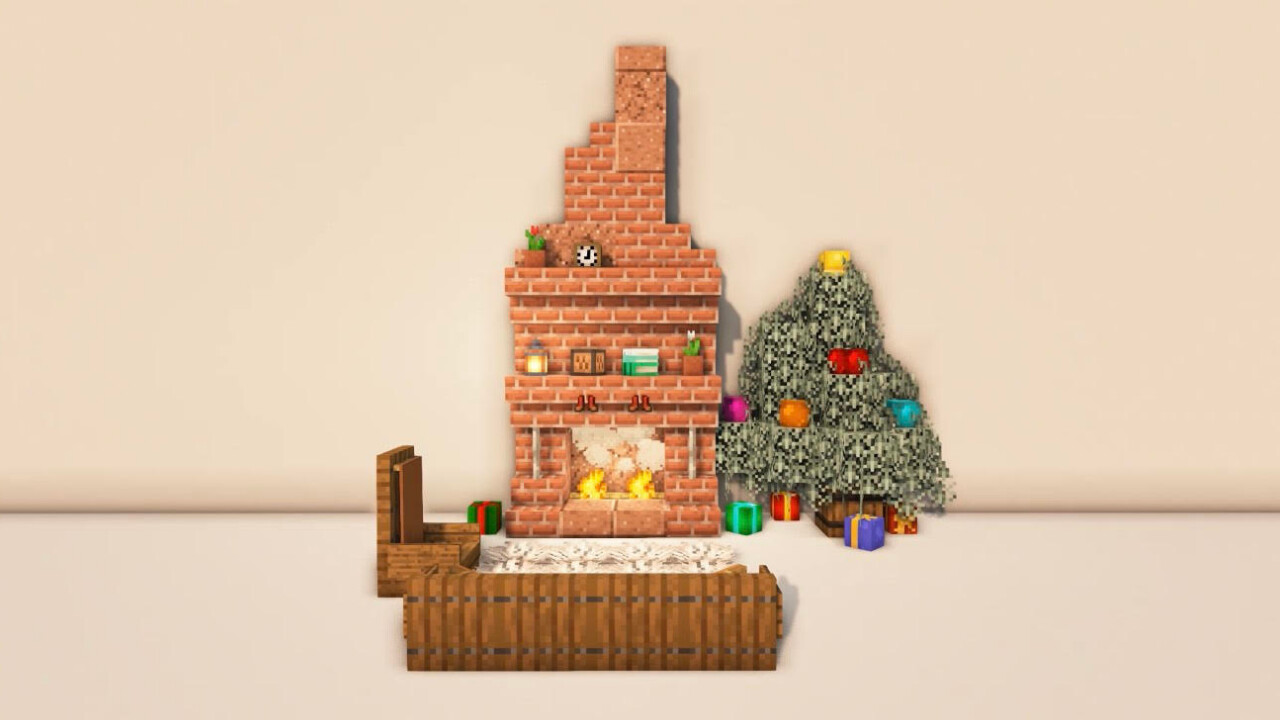 Minecraft: How to Design your Interiors for Christmas Minecraft Map