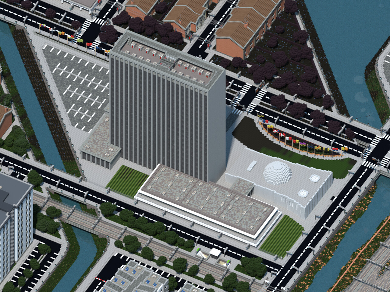 United Cities Headquarters | Mineopolis and the Countryside Minecraft Map