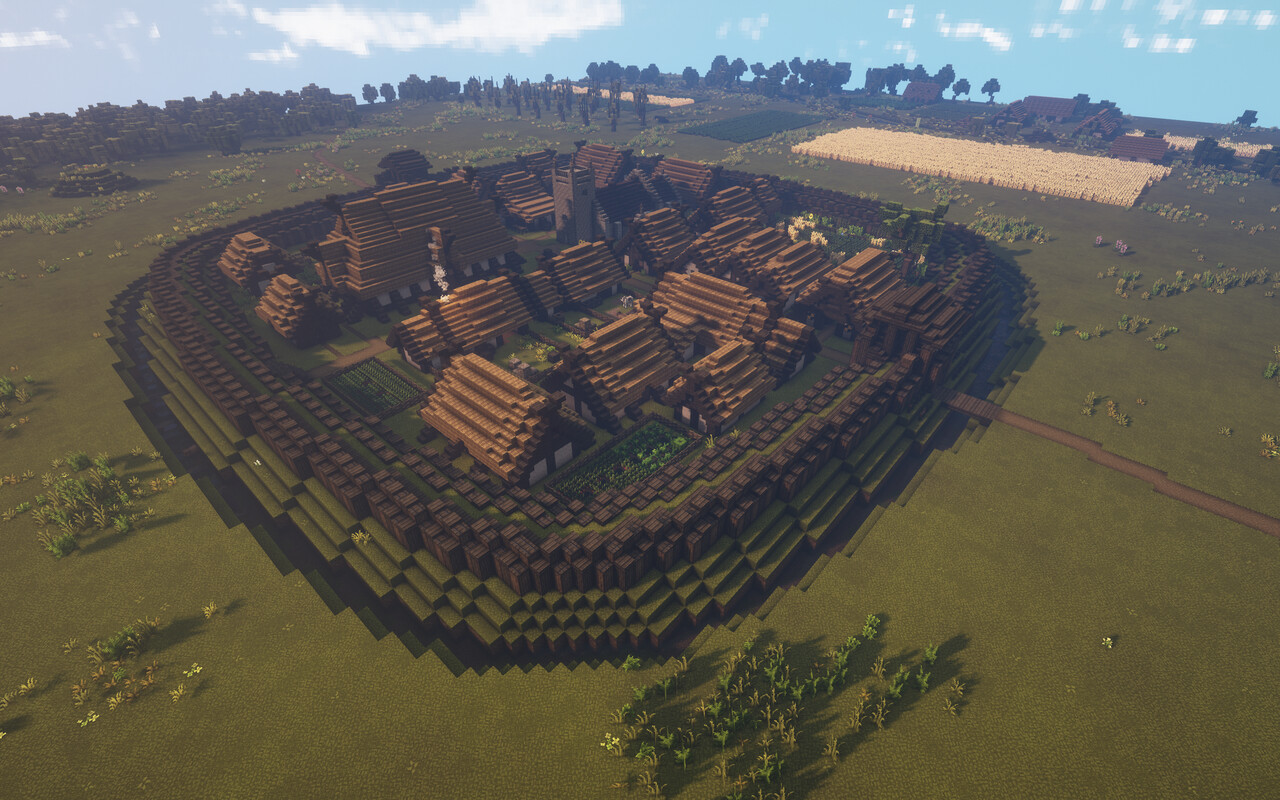 Anglo-Saxon Alfredian Burh [880 - 1066 A.D.] Minecraft Map