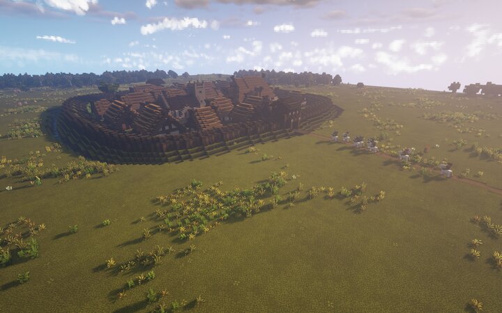 Anglo-Saxon Alfredian Burh [880 - 1066 A.D.] Minecraft Map