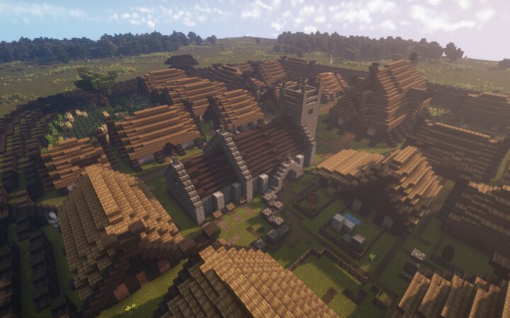 Anglo-Saxon Alfredian Burh [880 - 1066 A.D.] Minecraft Map