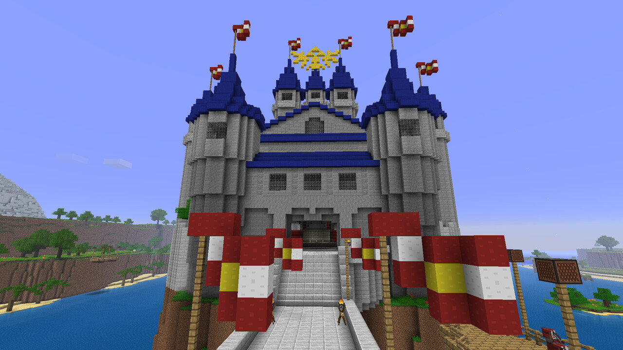 Zelda The Wind Waker Hyrule Castle in Minecraft Minecraft Map
