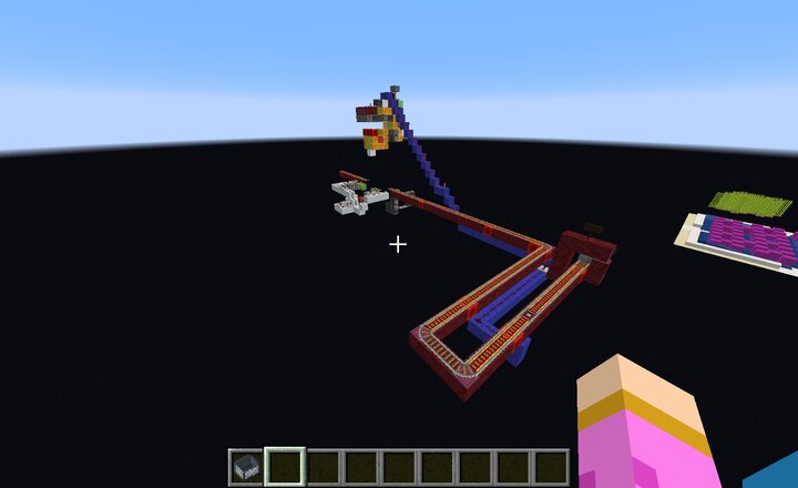 Flying rails test Minecraft Map