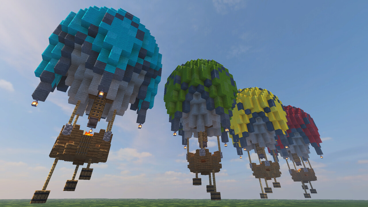 Fantasy Hot Air Balloon Collection Minecraft Map