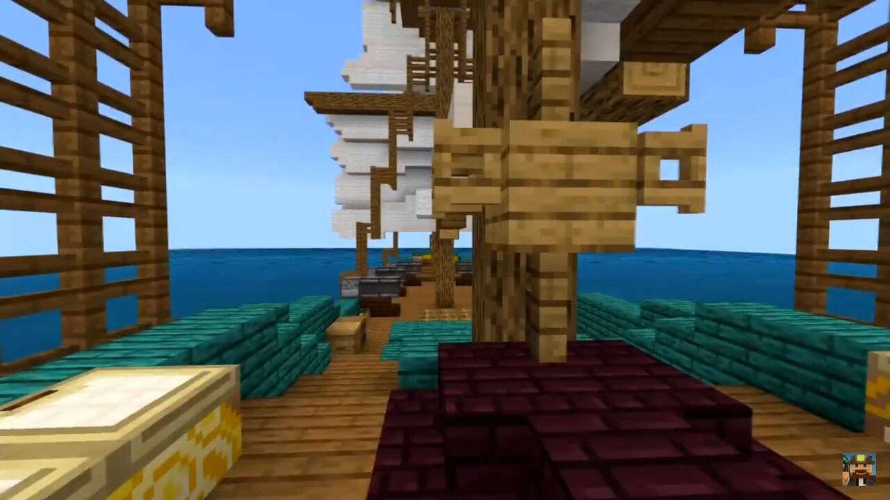 Minecraft Medieval Ship/Boat Tutorial Download Minecraft Map