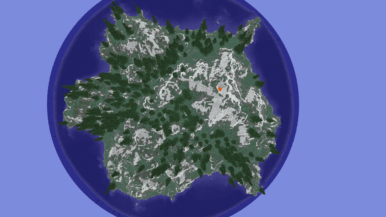 Small Taiga Biome Island Minecraft Map
