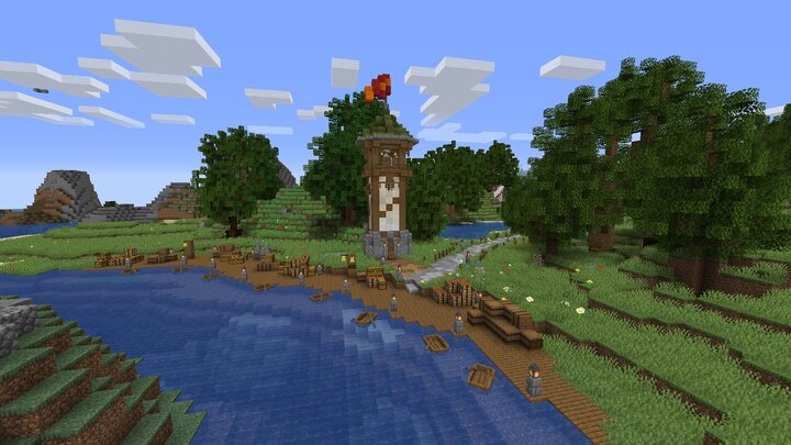 Mała wioska Minecraft Map