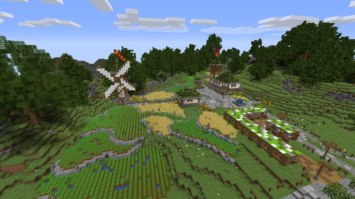 Mała wioska Minecraft Map