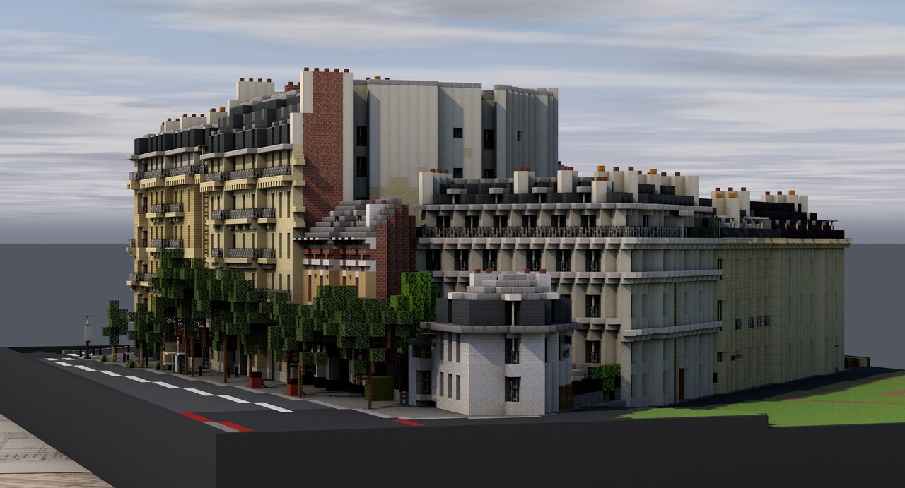 Saint-Louis island | Paris [1:1] for BTE Project Minecraft Map