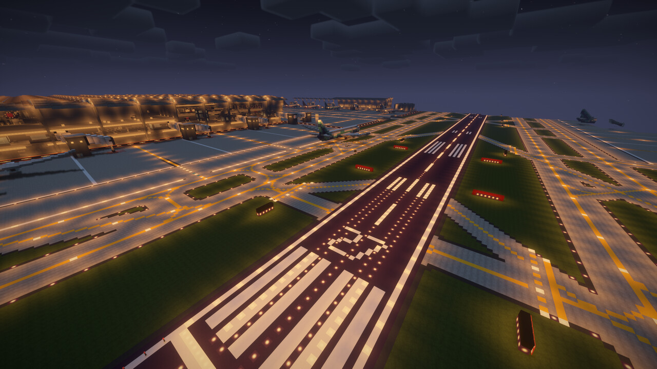 MASSIVE Airport with Aircraft, 2 terminals, cargo, ATC tower, train ...