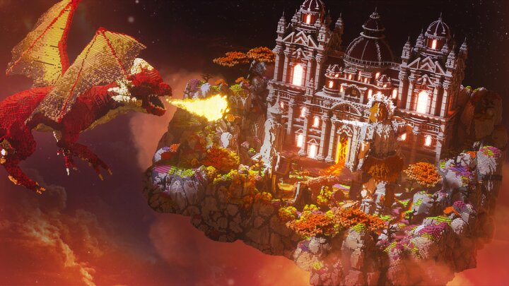 Dragon Castle Spawn Minecraft Map