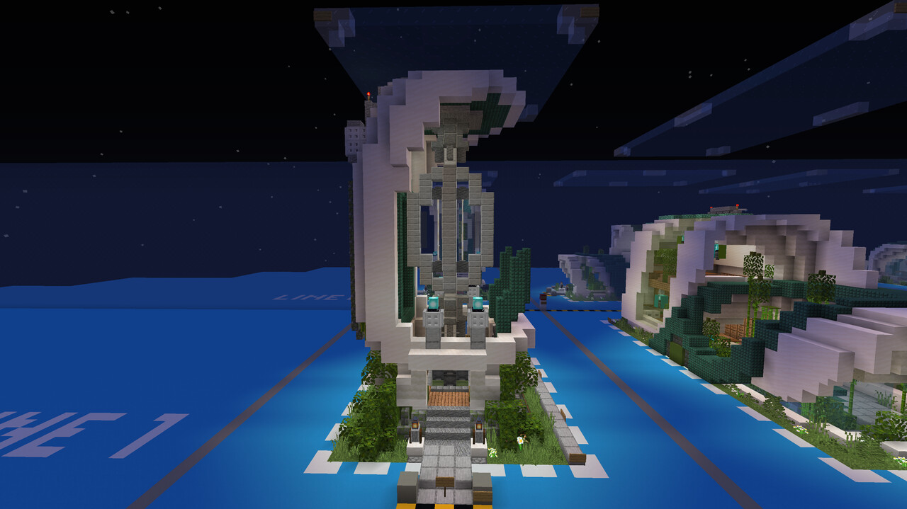 Solarpunk Contemporary Builds Minecraft Map