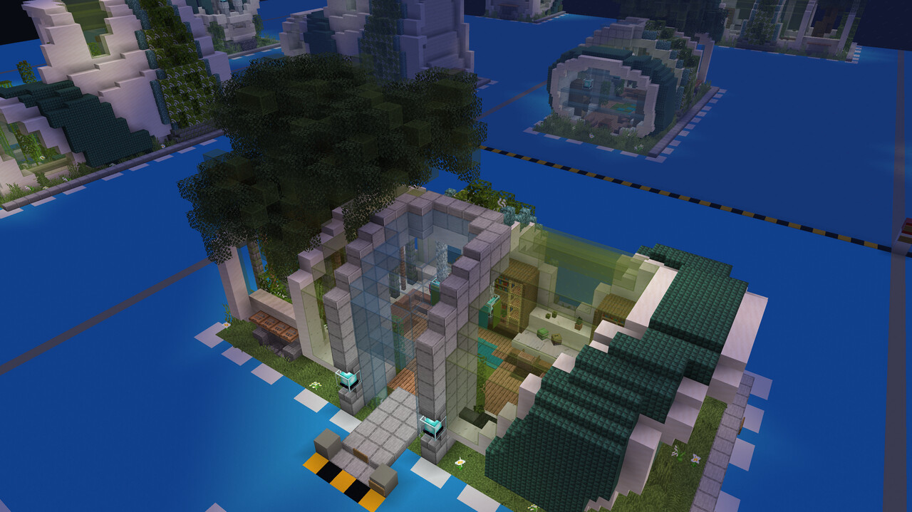 Solarpunk Contemporary Builds Minecraft Map