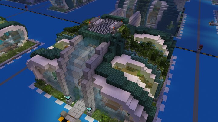 Solarpunk Contemporary Builds Minecraft Map
