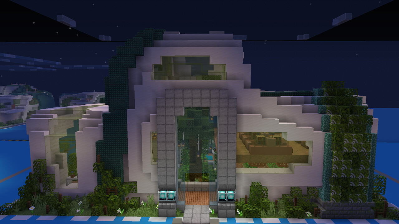 Solarpunk Contemporary Builds Minecraft Map
