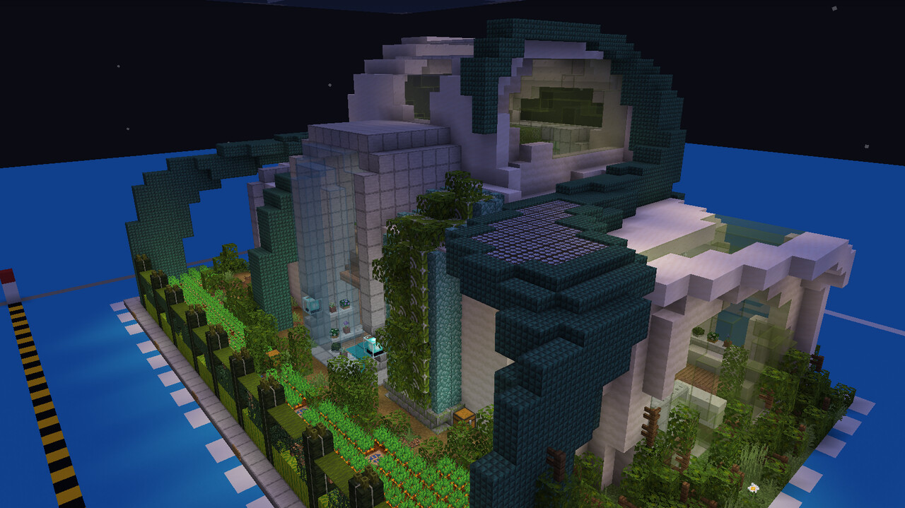 Solarpunk Contemporary Builds Minecraft Map