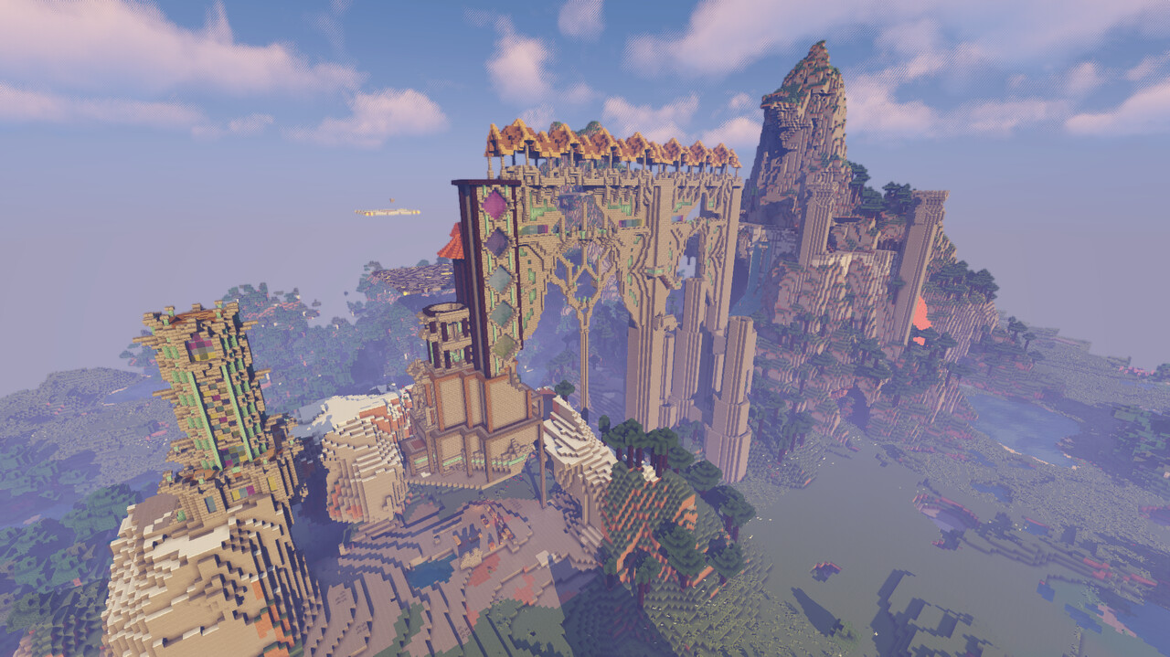 Unfinished mega kingdom Minecraft Map