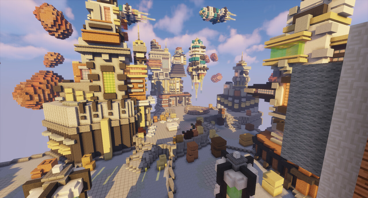 Futuristic Sci-Fi Skyblock Spawn [250x250] Minecraft Map