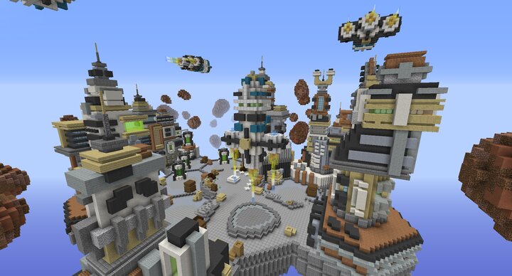 Futuristic Sci-Fi Skyblock Spawn [250x250] Minecraft Map