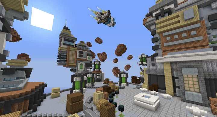 Futuristic Sci-Fi Skyblock Spawn [250x250] Minecraft Map