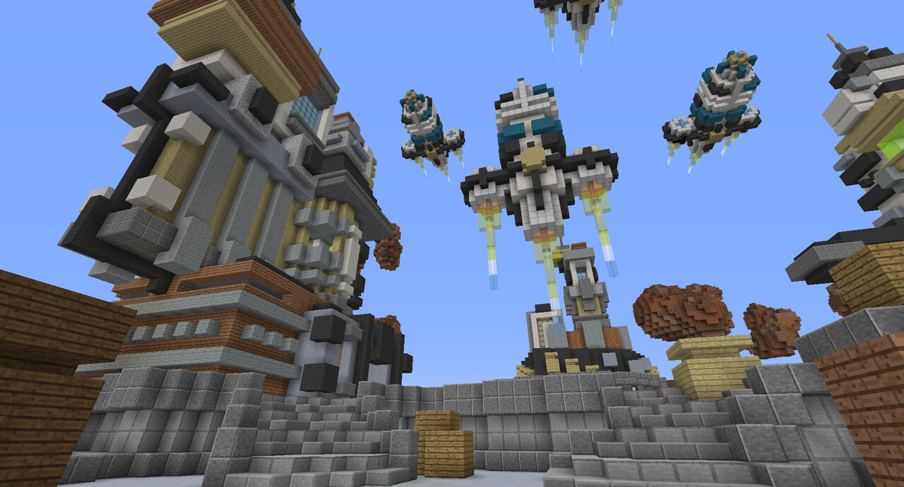 Futuristic Sci-Fi Skyblock Spawn [250x250] Minecraft Map