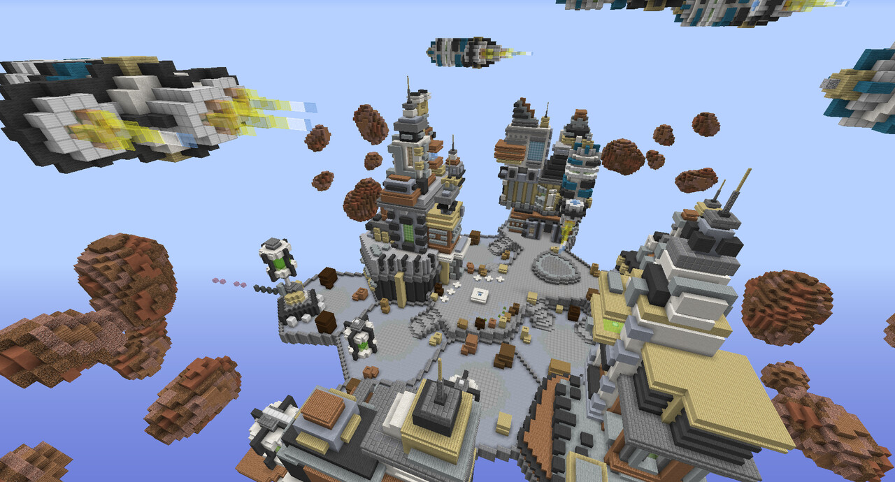 Futuristic Sci-Fi Skyblock Spawn [250x250] Minecraft Map