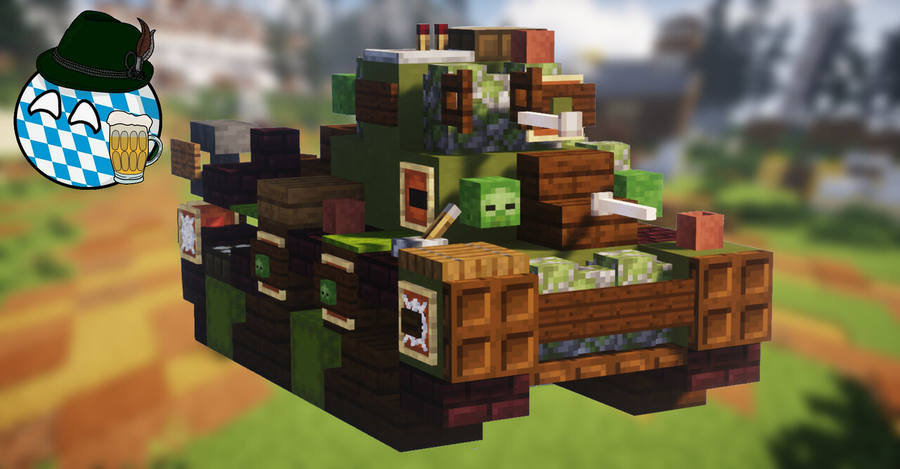 Pz.Kpfw. 38(t) (2:1 Scale) Minecraft Map
