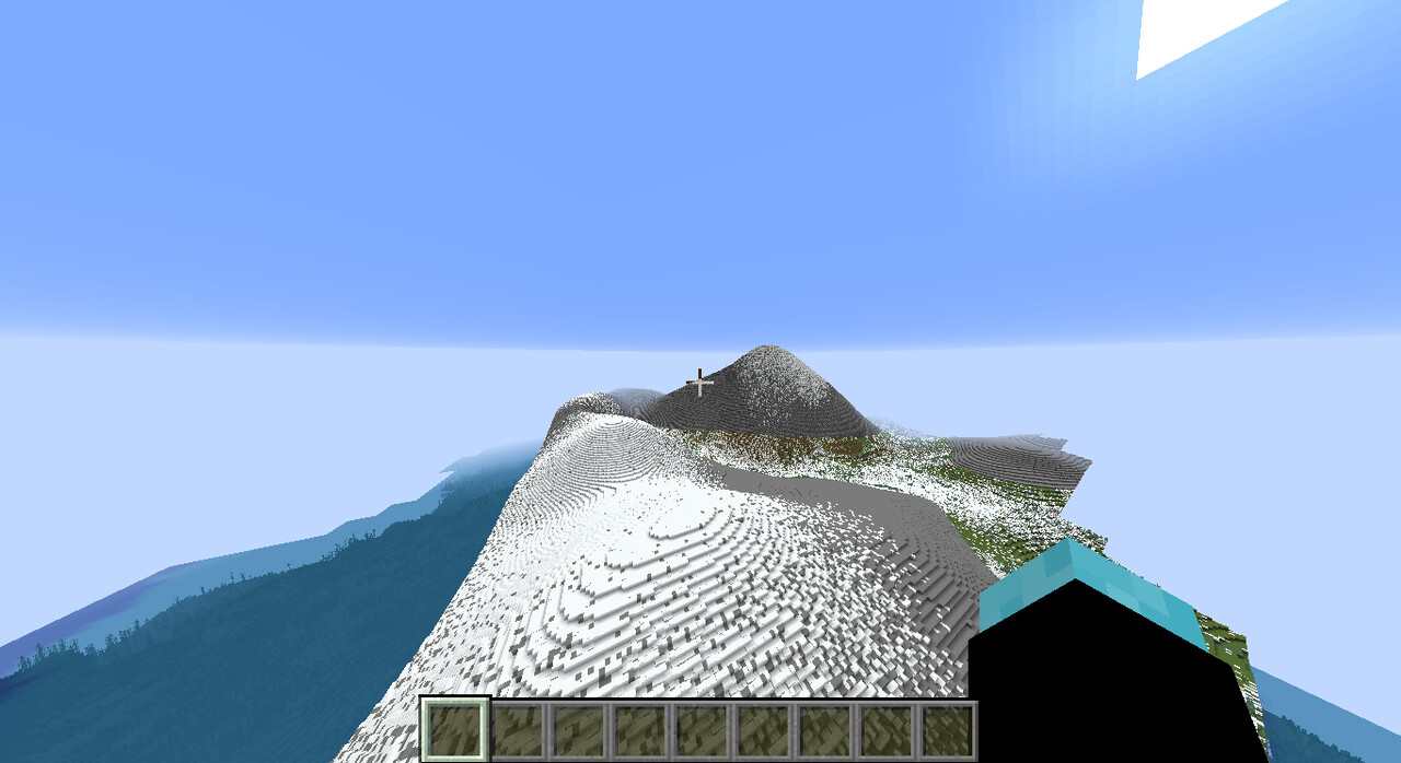 Snowy mountains map Minecraft Map