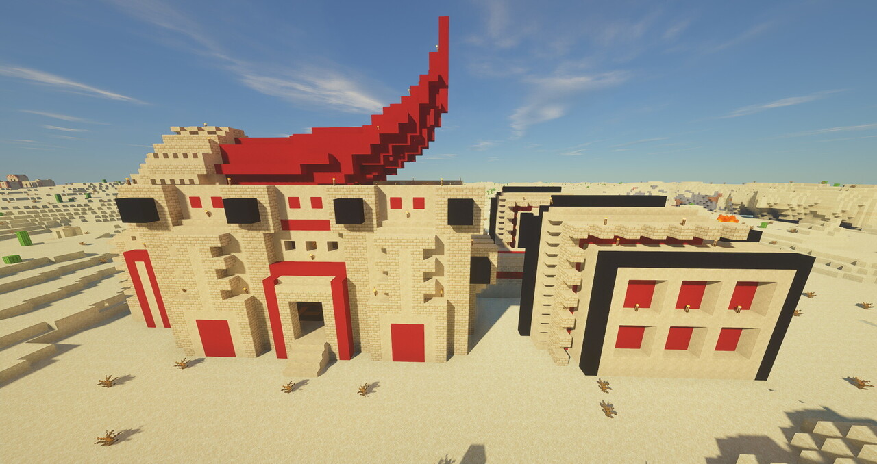 The Burning Desert - Horned warehouse Minecraft Map