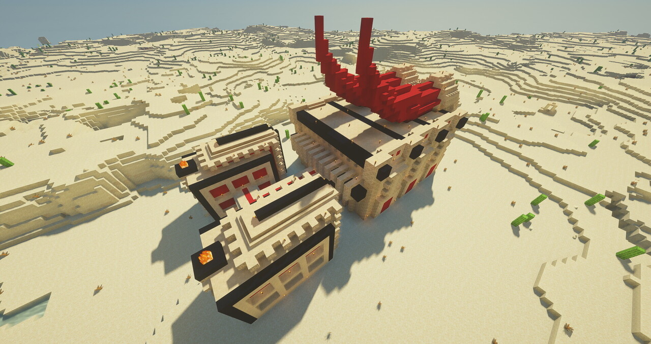 The Burning Desert - Horned warehouse Minecraft Map