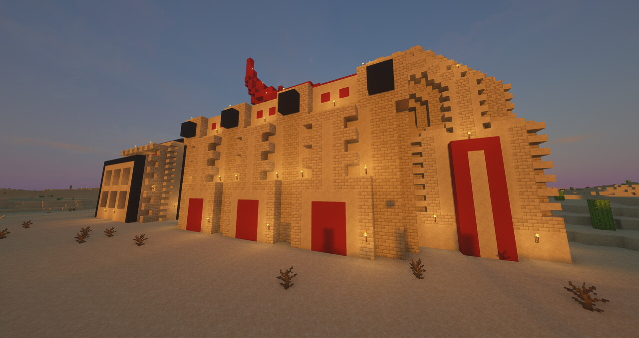 The Burning Desert - Horned warehouse Minecraft Map
