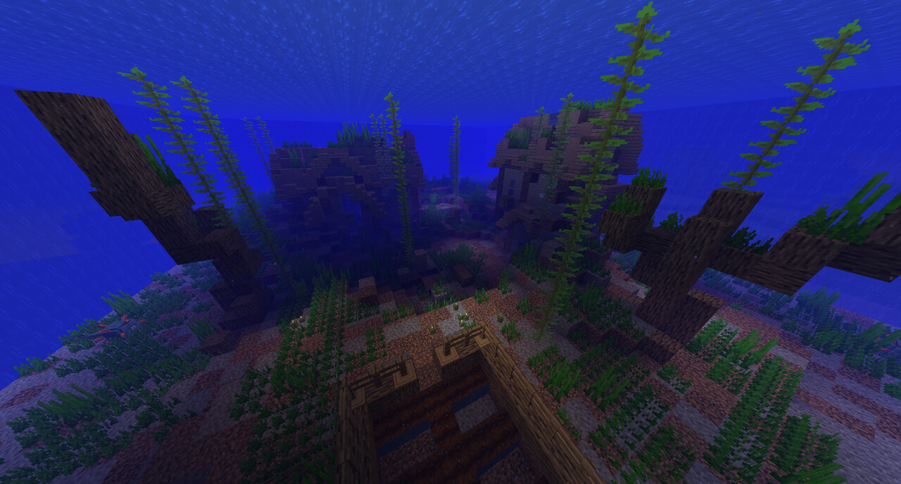 Upgraded Vanilla Ocean Ruins Minecraft Map