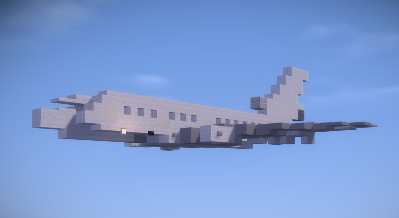 DC-10 Series 10 1:2 scale Minecraft Map