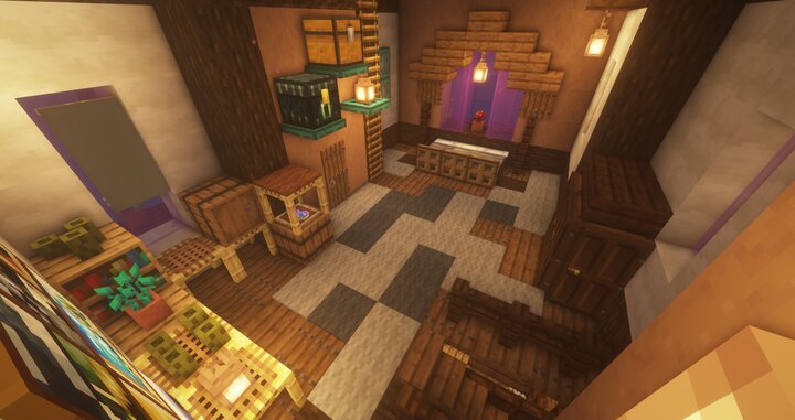 Witchy House - One chunk challenge Minecraft Map