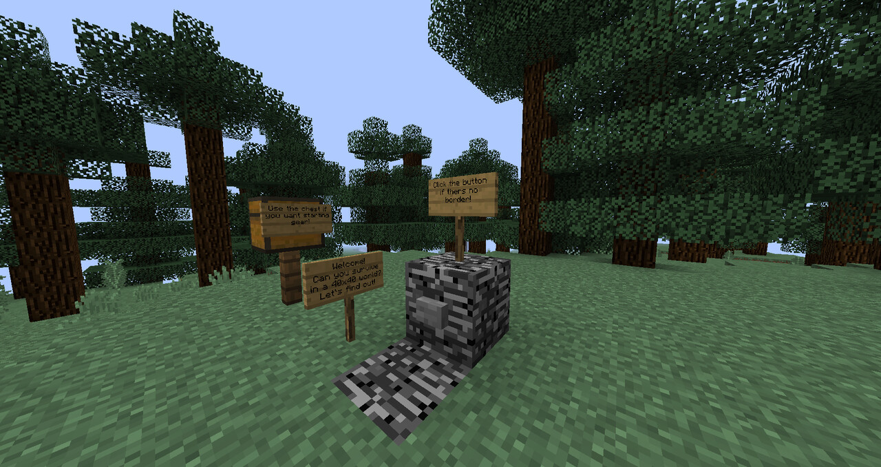 40x40 World! Challenge Minecraft Map