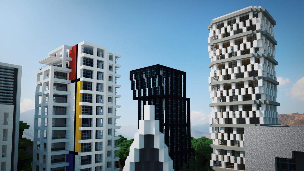 Viridian City High Tech park Minecraft Map