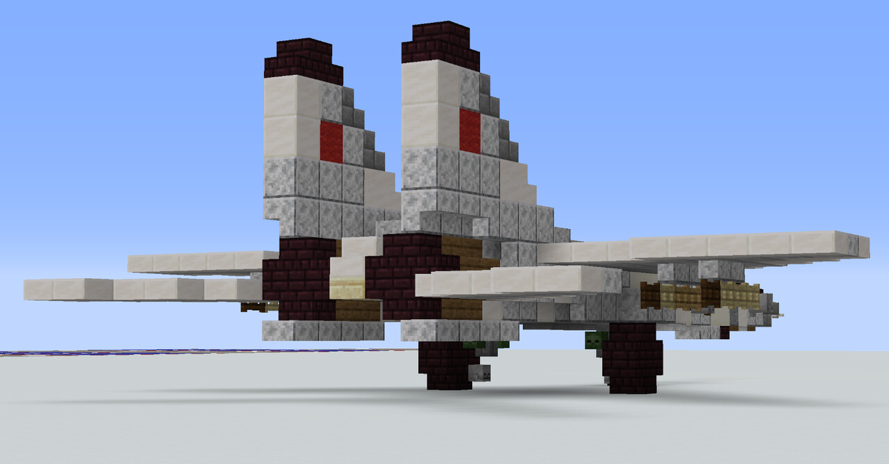 Mikoyan-Gurevich MiG-25 (NATO: Foxbat) (1.5:1 scale) Minecraft Map