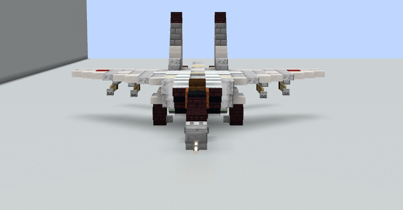 Mikoyan-Gurevich MiG-25 (NATO: Foxbat) (1.5:1 scale) Minecraft Map