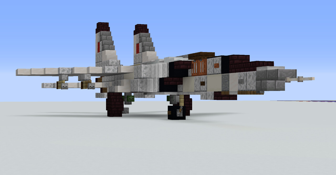 Mikoyan-Gurevich MiG-25 (NATO: Foxbat) (1.5:1 scale) Minecraft Map