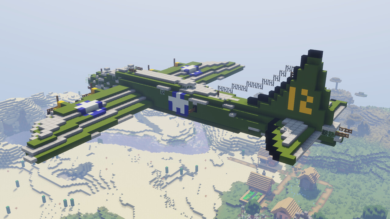 WW2 | Bomber B-17 Minecraft Map