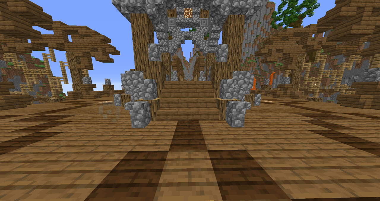 Lava Sky Island Server Spawn Minecraft Map