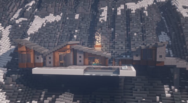 Snowy Mountain House - Built over the course of 2 Live streams ...
