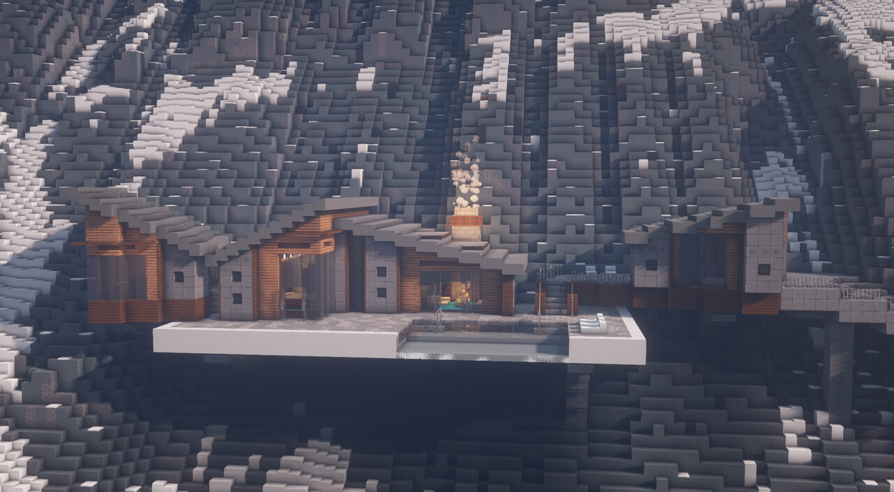 Snowy Mountain House - Built over the course of 2 Live streams ...