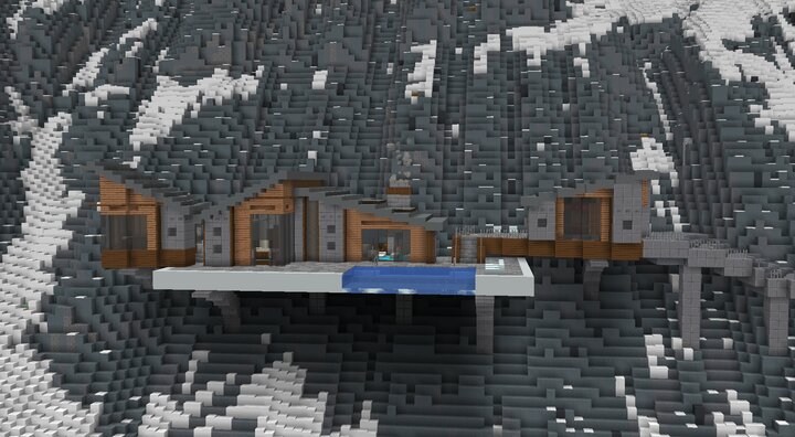 Snowy Mountain House - Built over the course of 2 Live streams ...