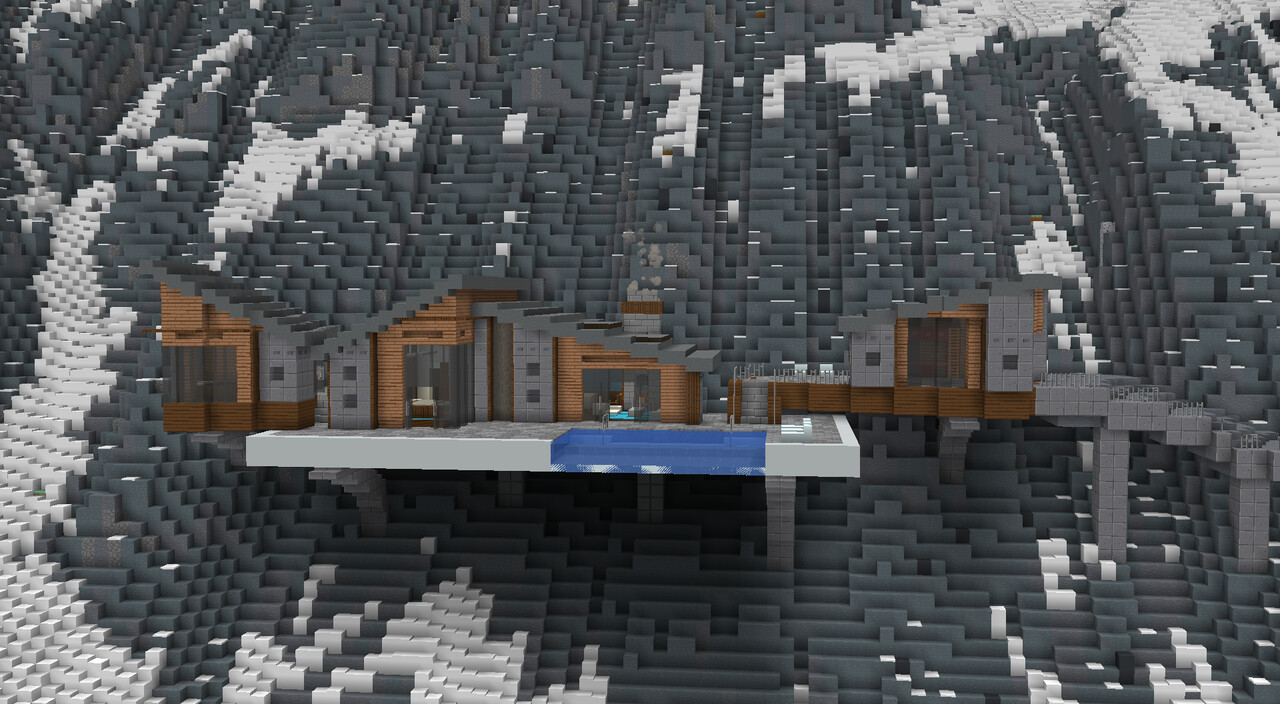 Snowy Mountain House - Built over the course of 2 Live streams ...