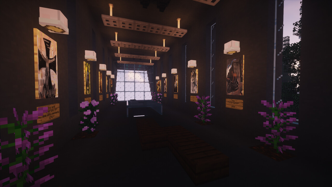 Art gallery for the warm season Minecraft Map